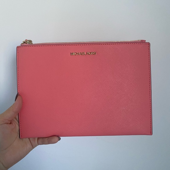 MICHAEL Michael Kors | Bags | Michael Kore Pink Wrislet Worn A Couple ...